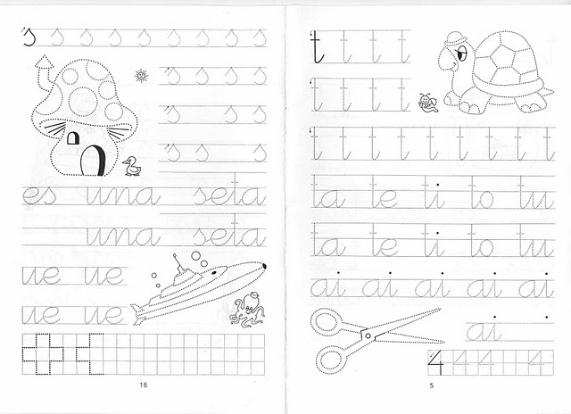 Cuadernillos rubios: Escritura 04 | Para los peques de la casa.