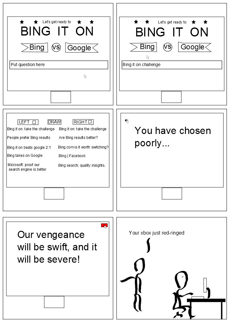 Calligraphed: The bing it on challenge.