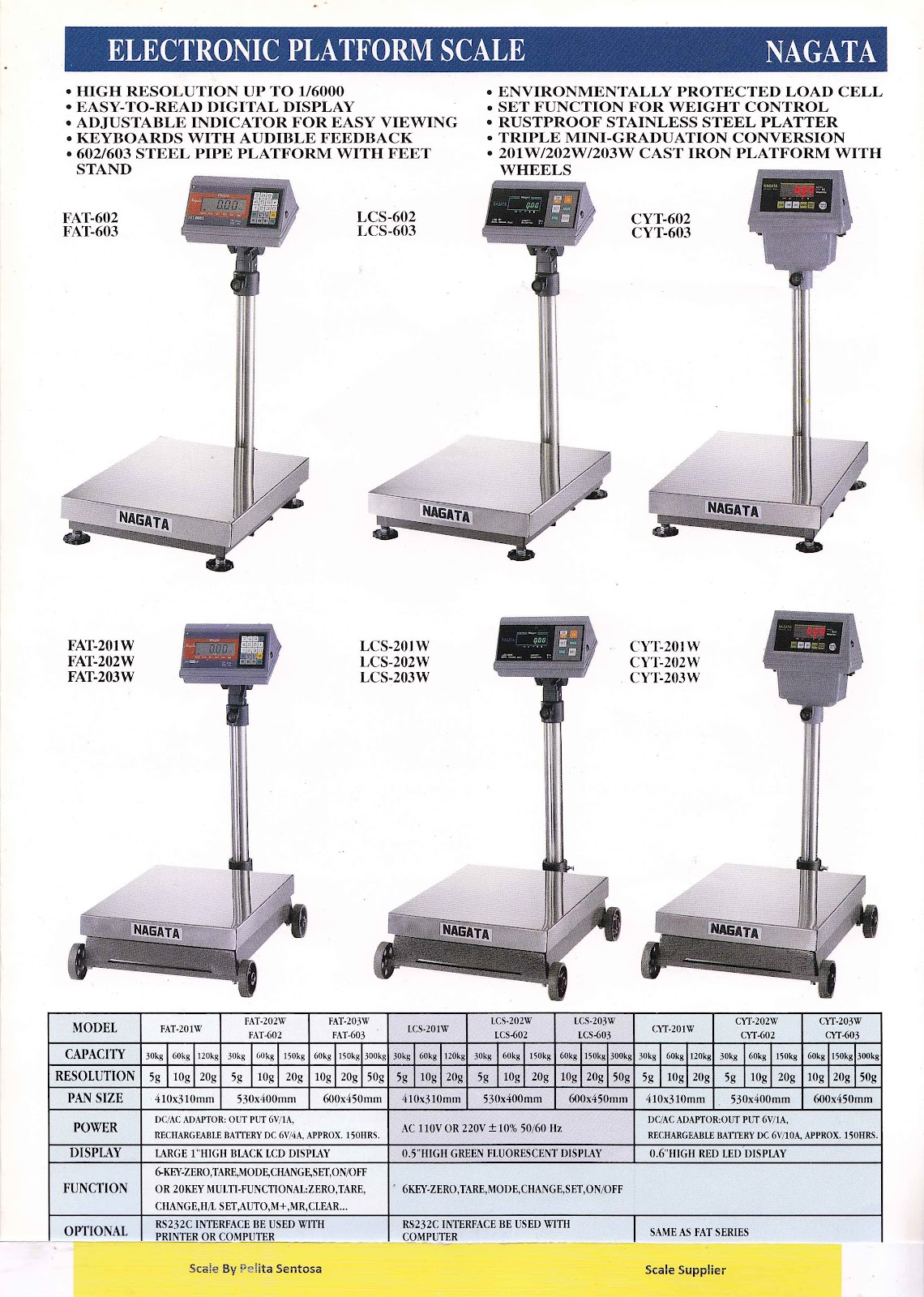 Scale Supplier: Electronic Platform Scale