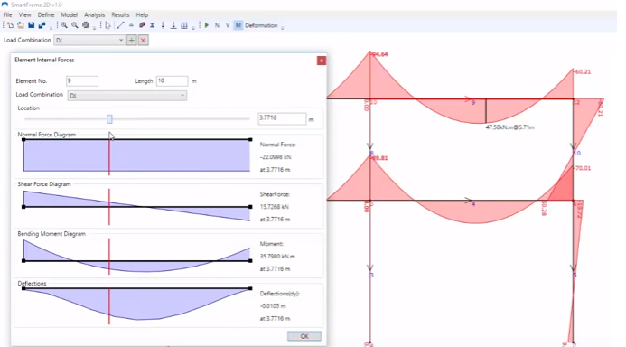برنامج تحليل انشائي SmartFrame 2D