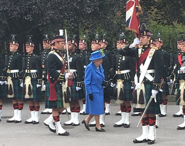Queen Elizabeth II arrives at Balmoral for her summer holiday