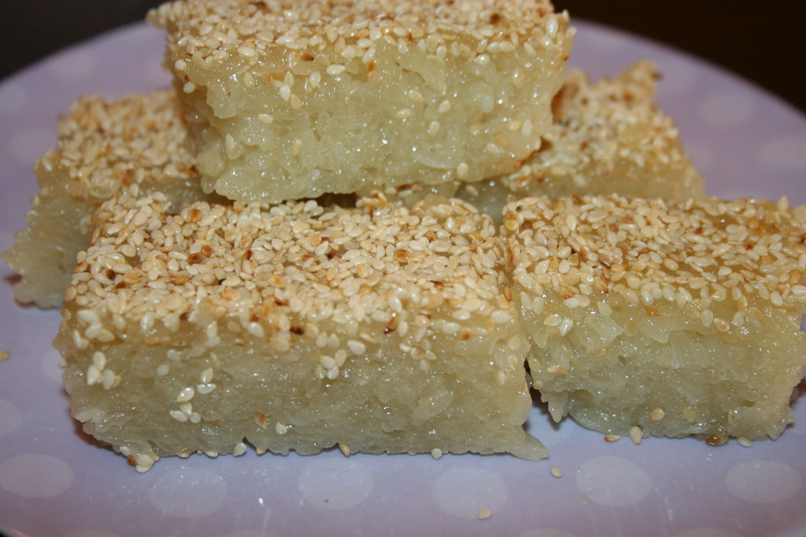 Taste Of Spice: Sesame Sticky Rice Square