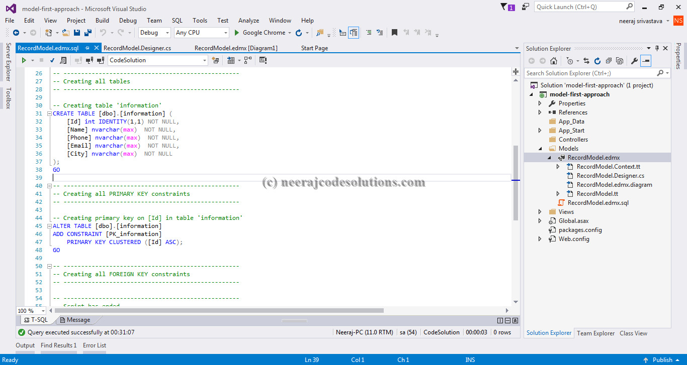 Entity Framework Model First Approach In Mvc Neeraj Code Solutions Cmvcjavascript 0642