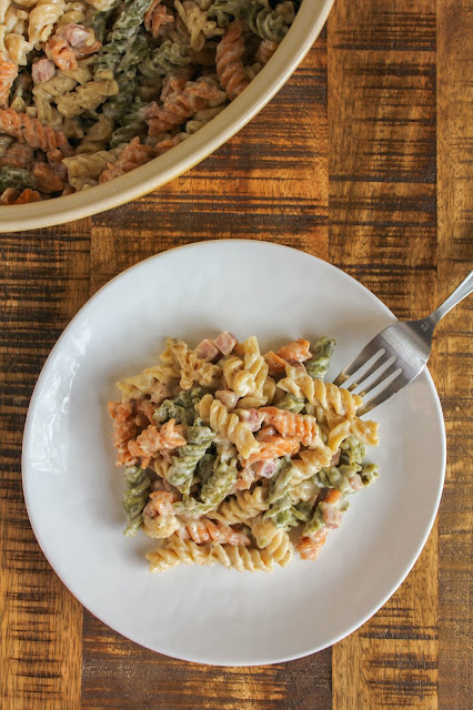 Cheesy Baked Pasta with Ham