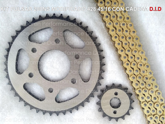 Daren Performance Motocicletas: KIT DE ARRASTRE RACING PULSAR 200 NS ...