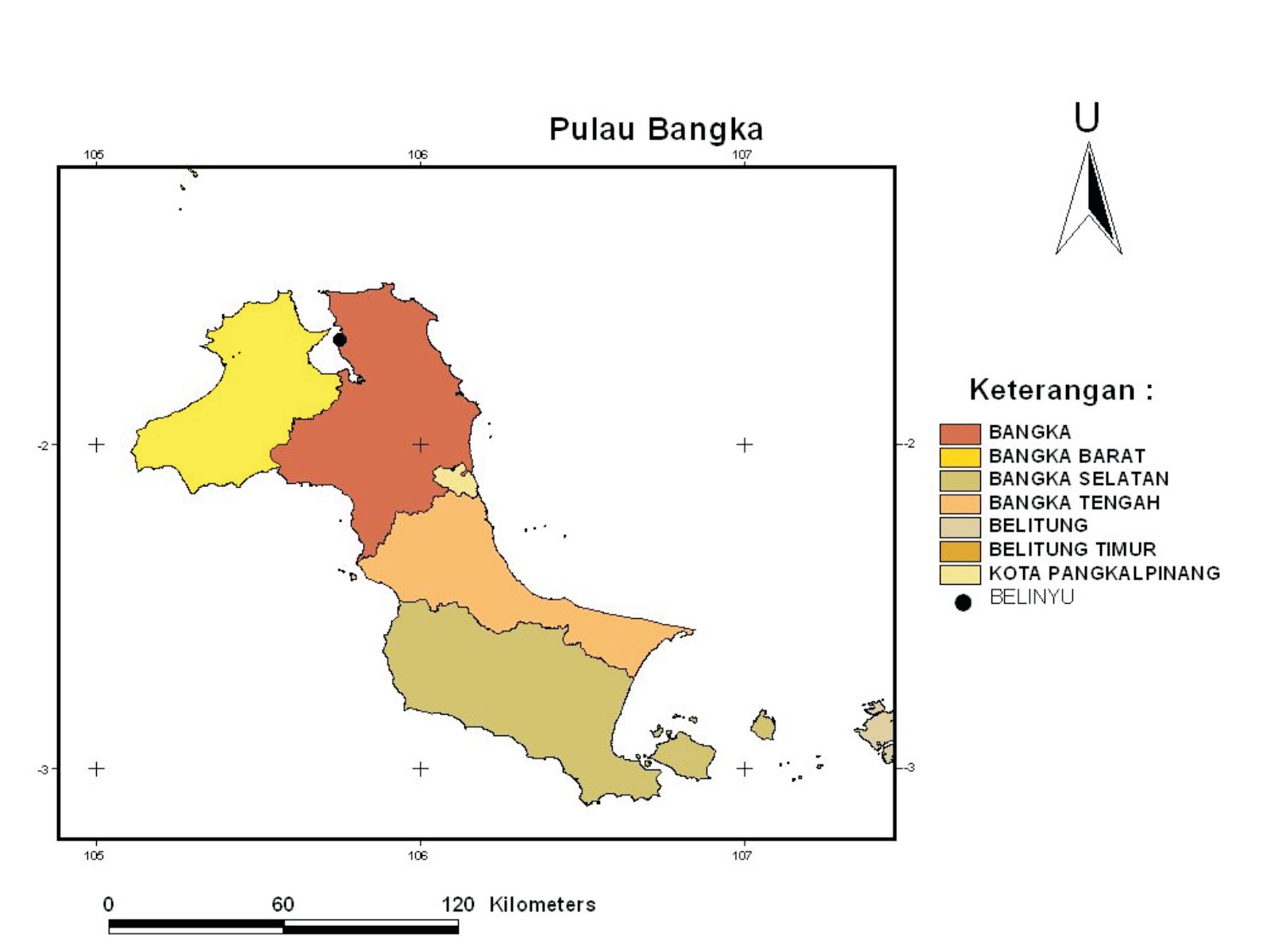 Peta Wilayah Emas - Peta Kabupaten Barito Utara - Sultra berdasarkan ...