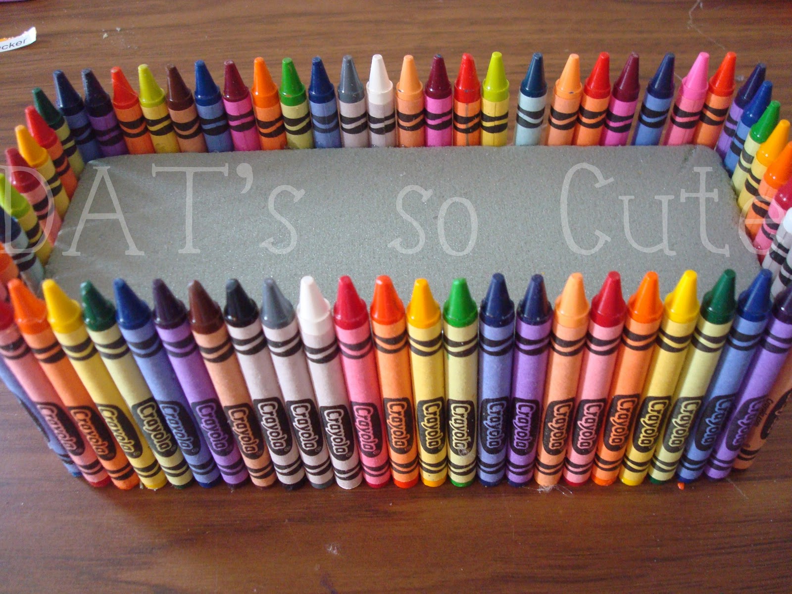 DAT's so Cute: Crayon Centerpiece