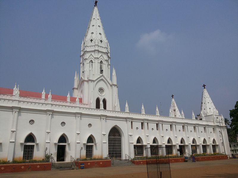 Tamilnadu Tourism: Poondi Madha Basilica, Tirukattupalli, Thanjavur