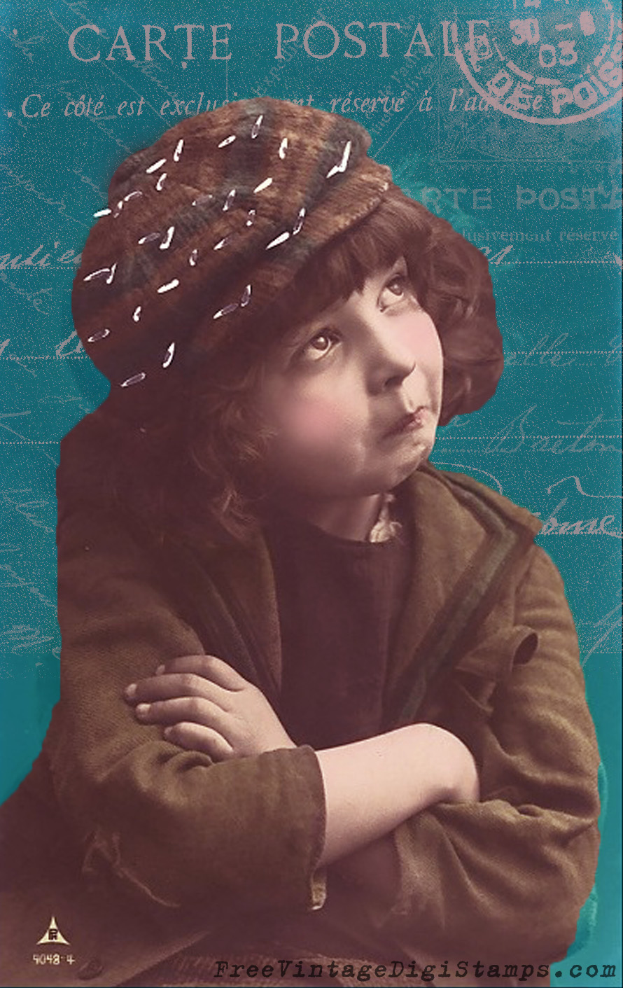 Free Vintage Digital Stamps Vintage Printable Cute Pouty Girl