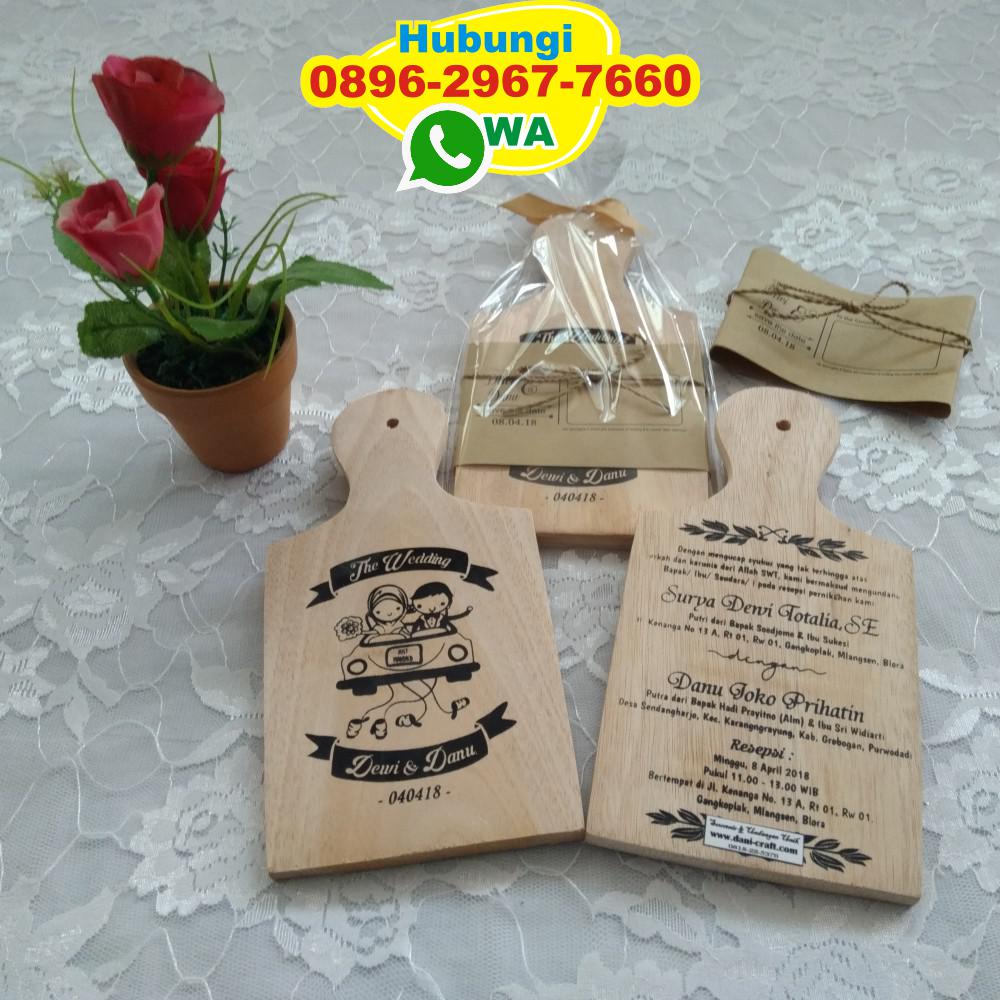 Undangan Talenan Medium Packaging Kertas Natural | Souvenir Pernikahan