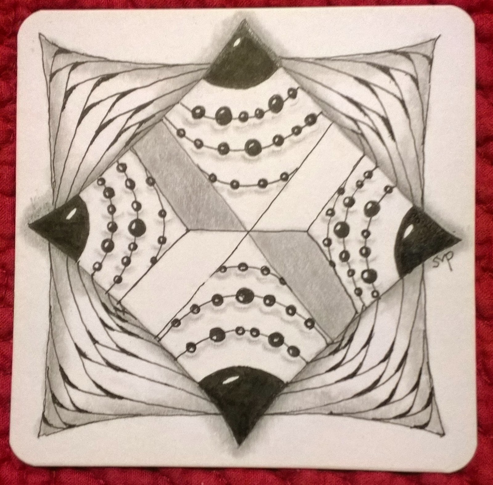 Tickled To Tangle: "It's a String Thing" #40 Tiles