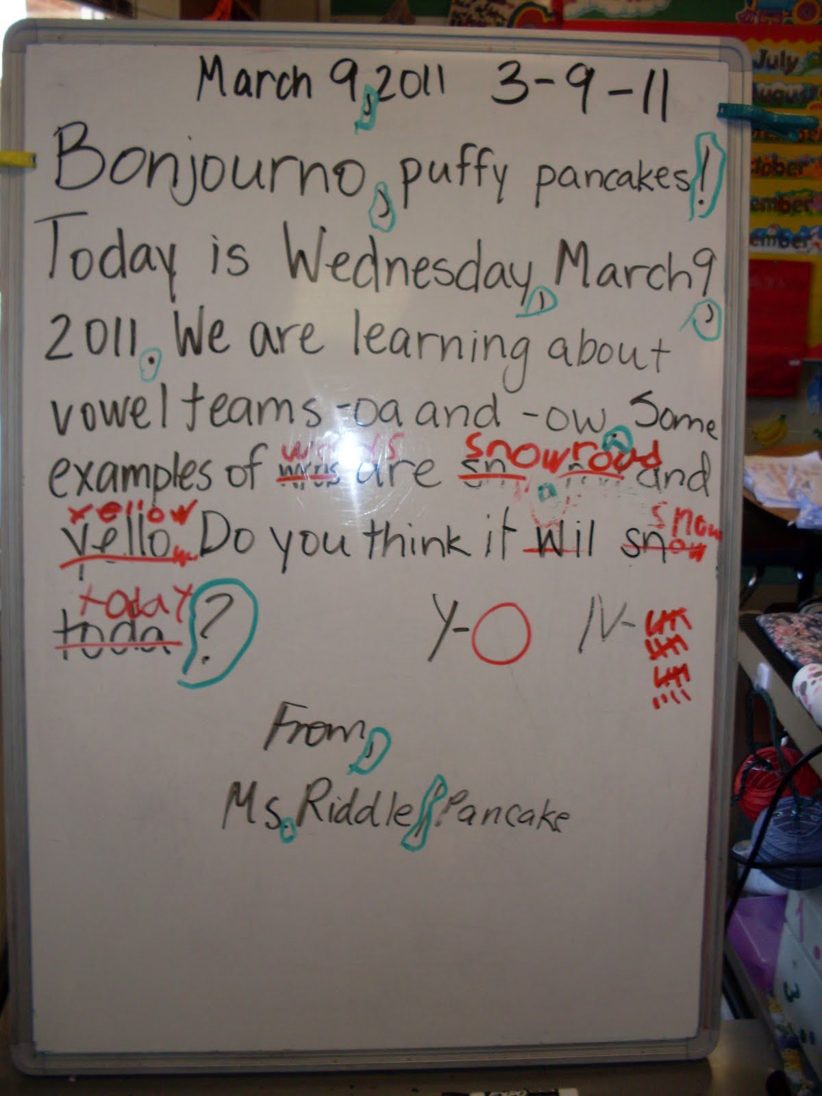 Mrs Nichols Class Morning Message Mrs Nichols Class Morning Message