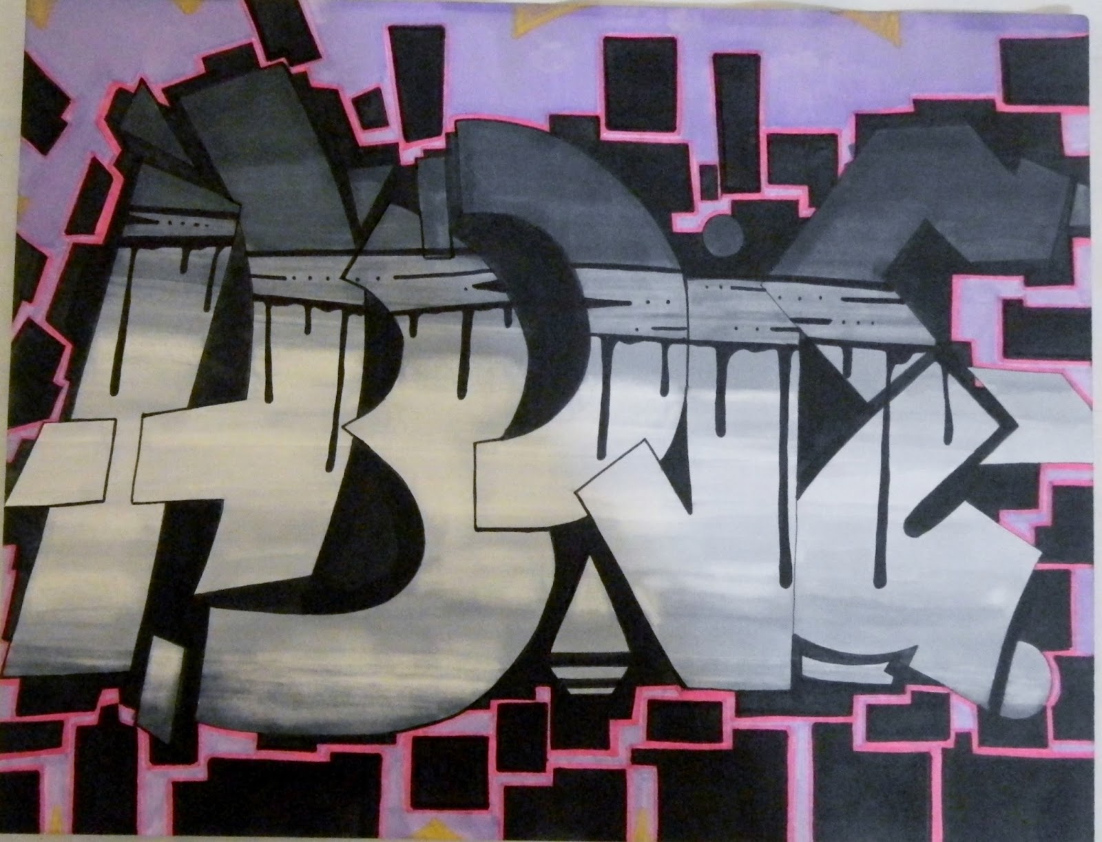 Art Work by AB: Ink & Spray Art