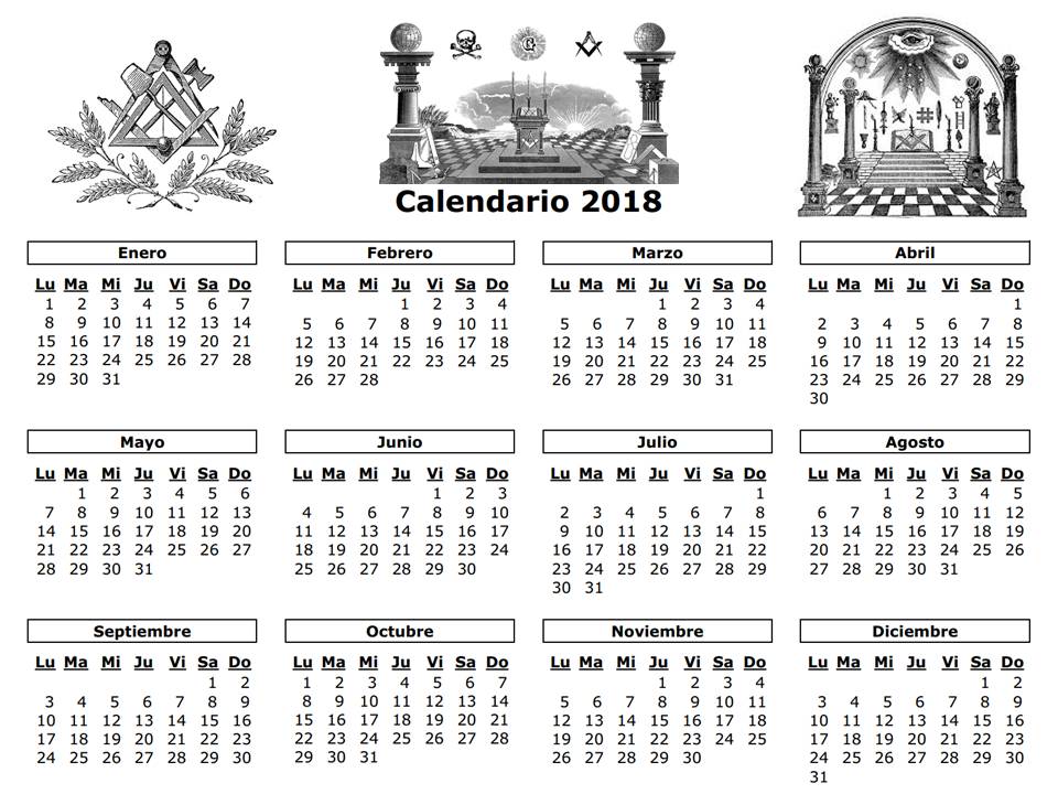 EL CALENDARIO MASÓNICO ~ MASONERIA DEL MUNDO