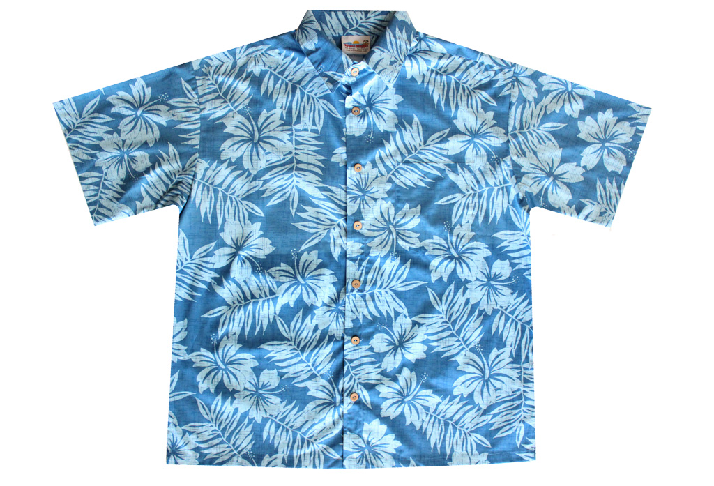 Da Kine Hawaiian Aloha: Distressed Blue Hawaiian Shirts Come to Hawaii