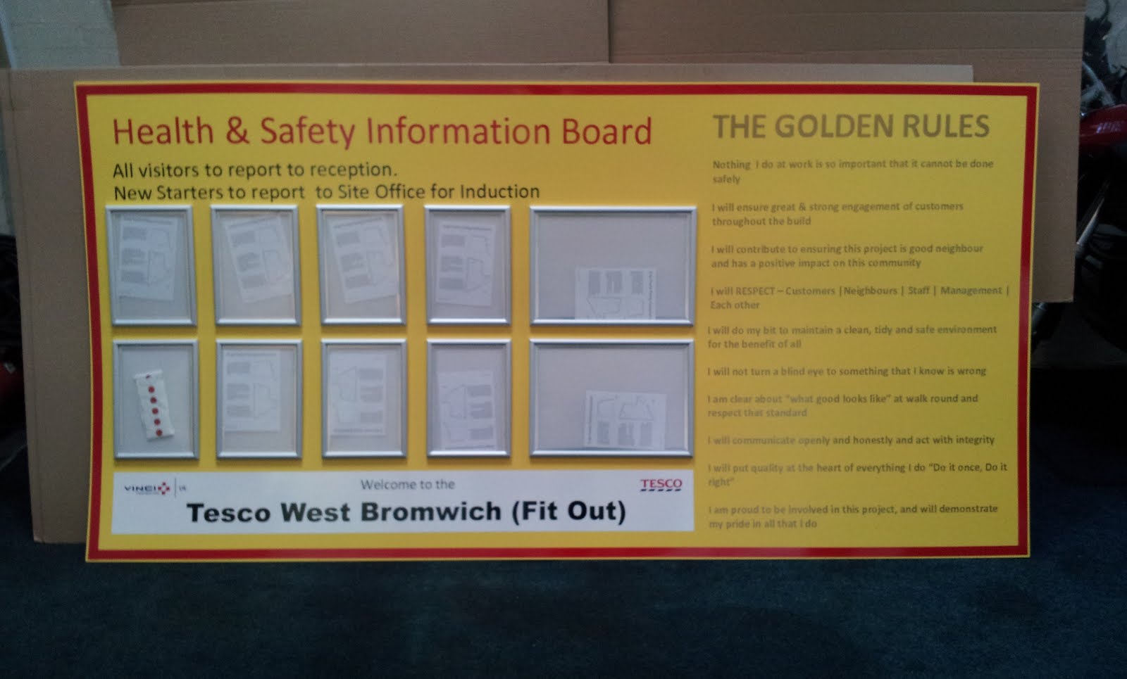 The Green I Signs Blog: Vinci Construction site safety golden rules ...