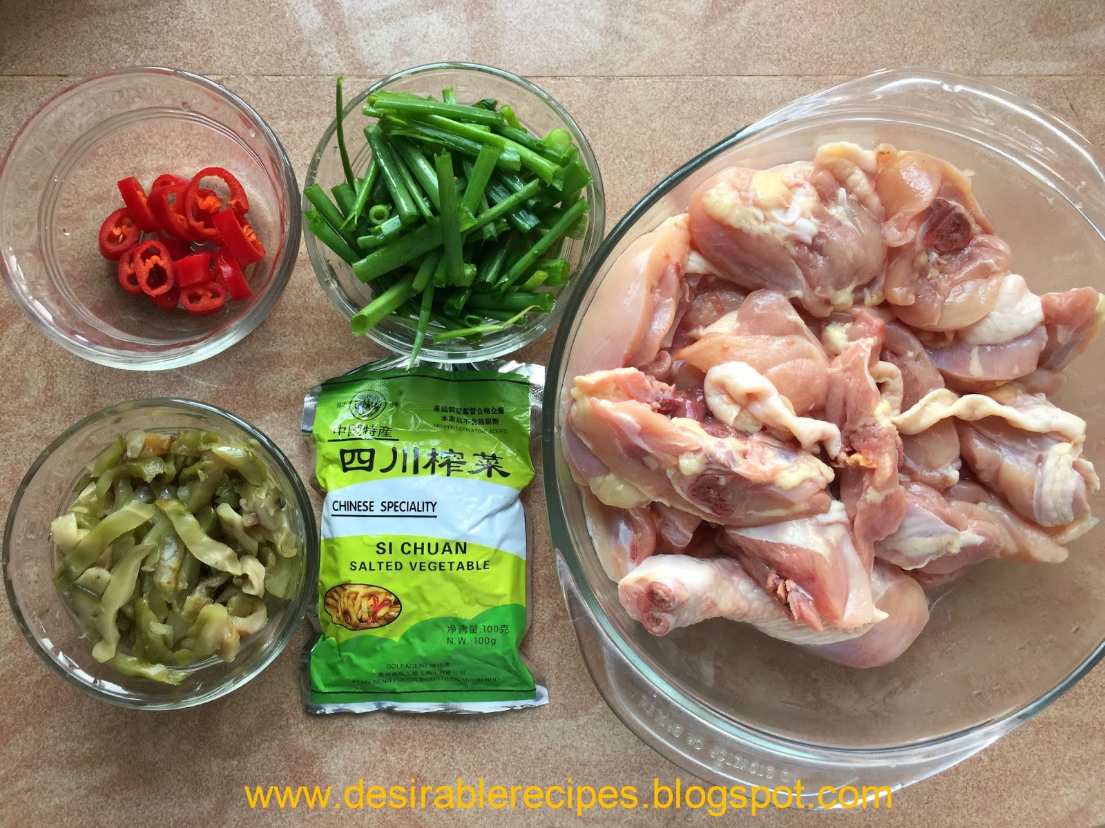 Stir Fried Chicken With Char Choy