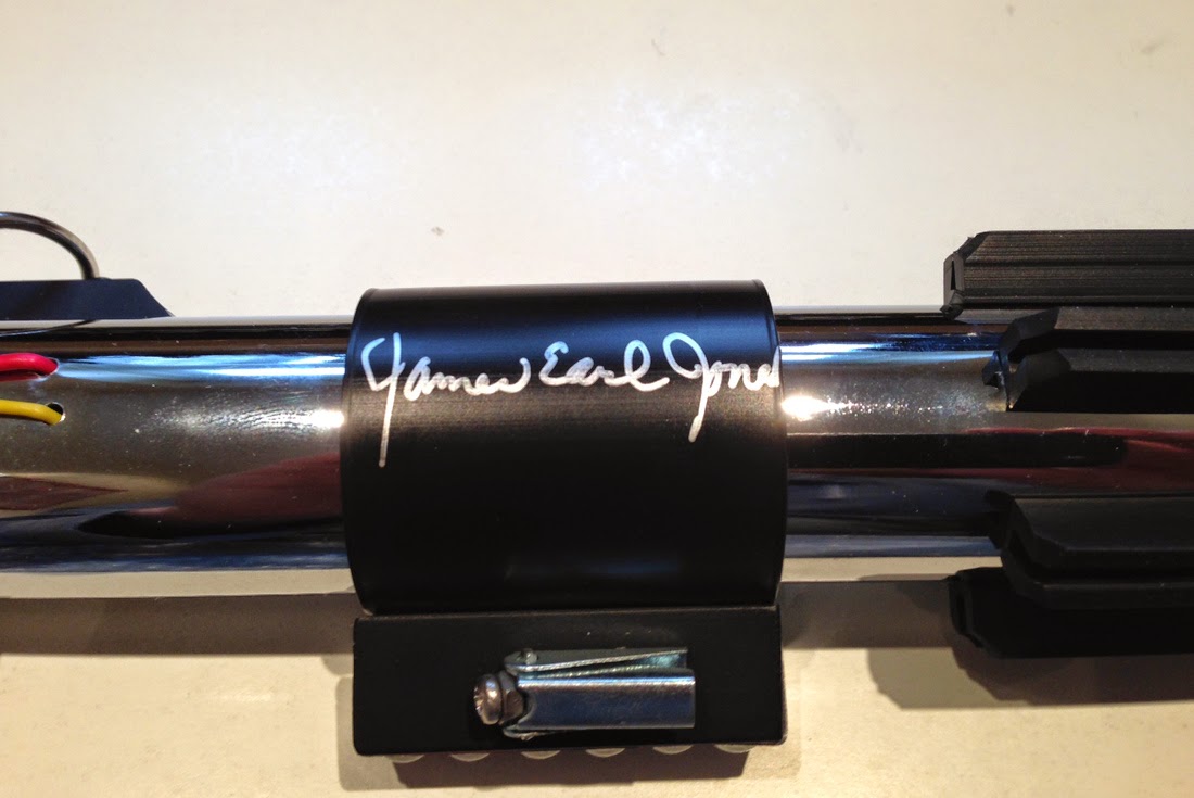 Behind The Scenes Autographs: James Earl Jones signed Lightsaber