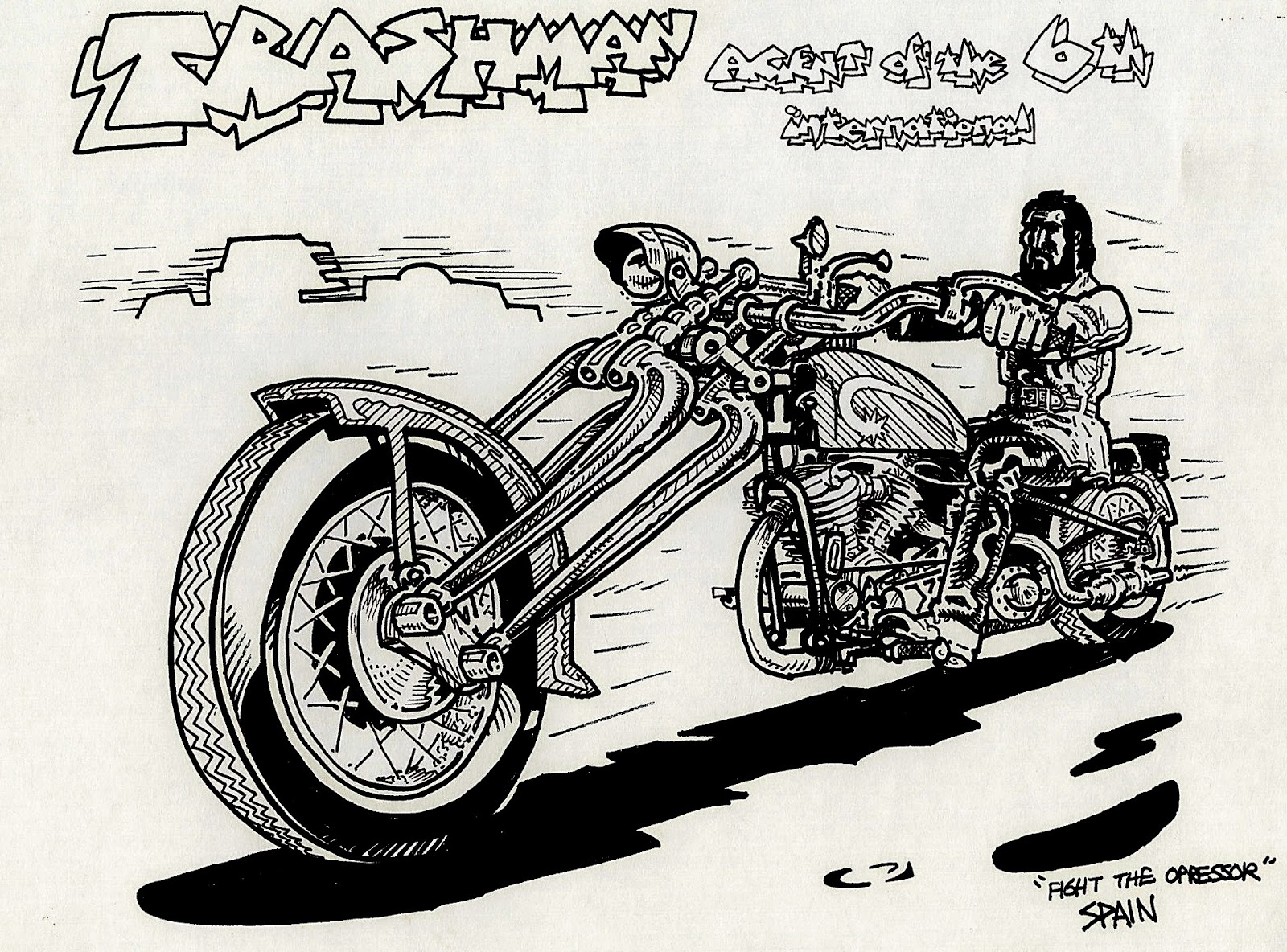 Cap'n's Comics: Trashman by Spain