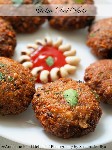 Authentic Food Delights: Lobia Dal Vada