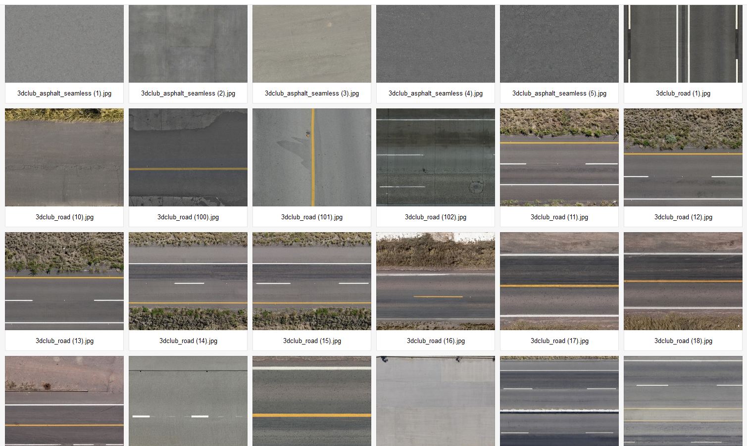 FREE Road Texture Pack - more than 100 high quality textures of roads ...