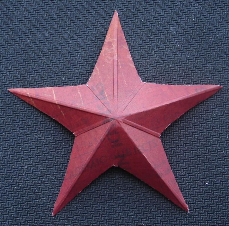Cкраповые заметки: 3Д-звезда. Мастер-класс.