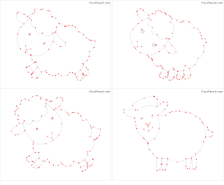 Dot to dot: Free printable Sheep dot to dot drawing worksheet/activity ...