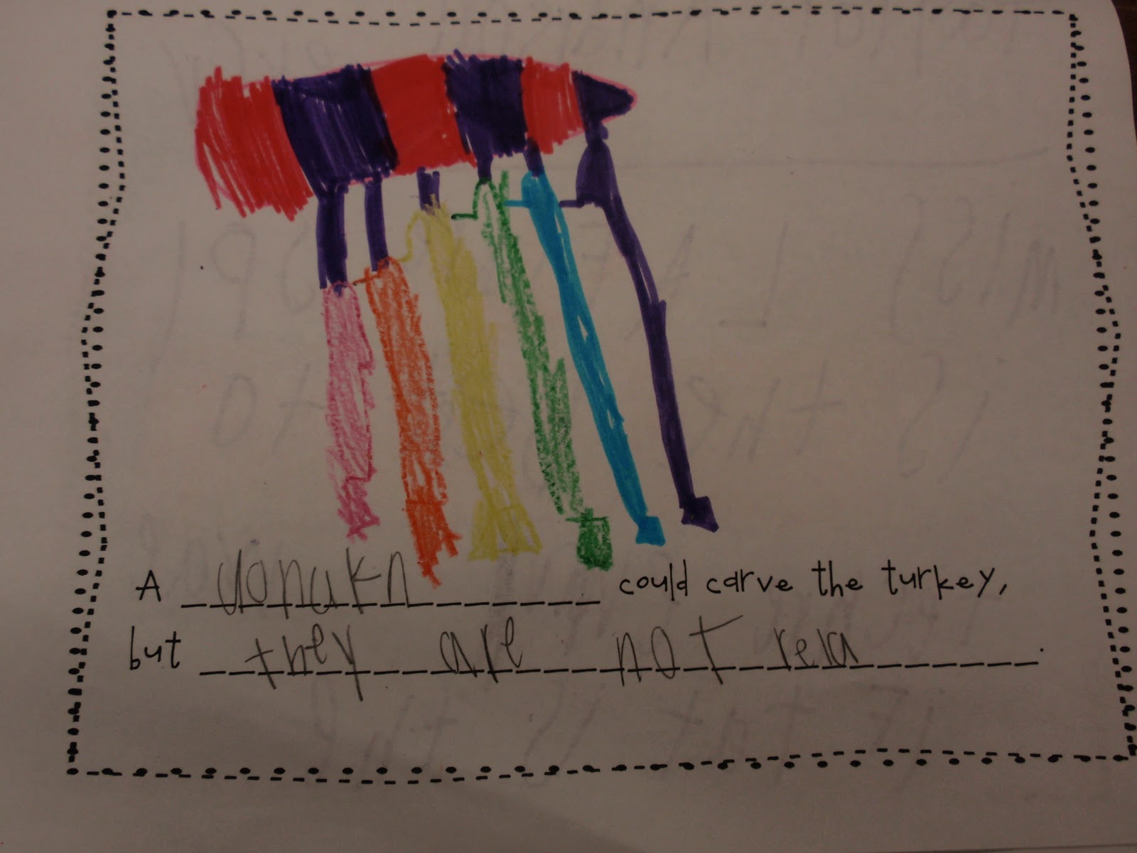 First Grade and Fancy Free: Who Will Carve the Turkey?