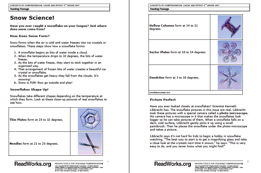Listening 4 Language: Weekly Theme: SNOW!