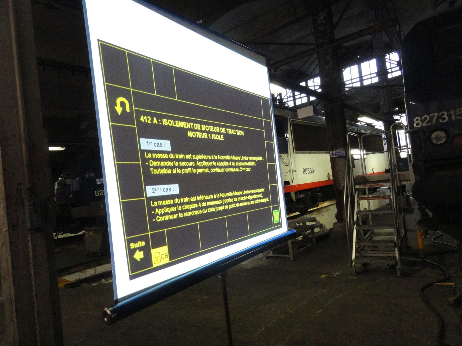 Visite du technicentre de Montrouge