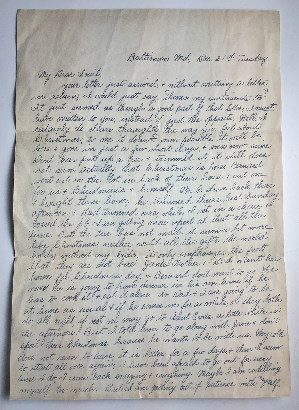 Dear Mary: Letters from "The War"