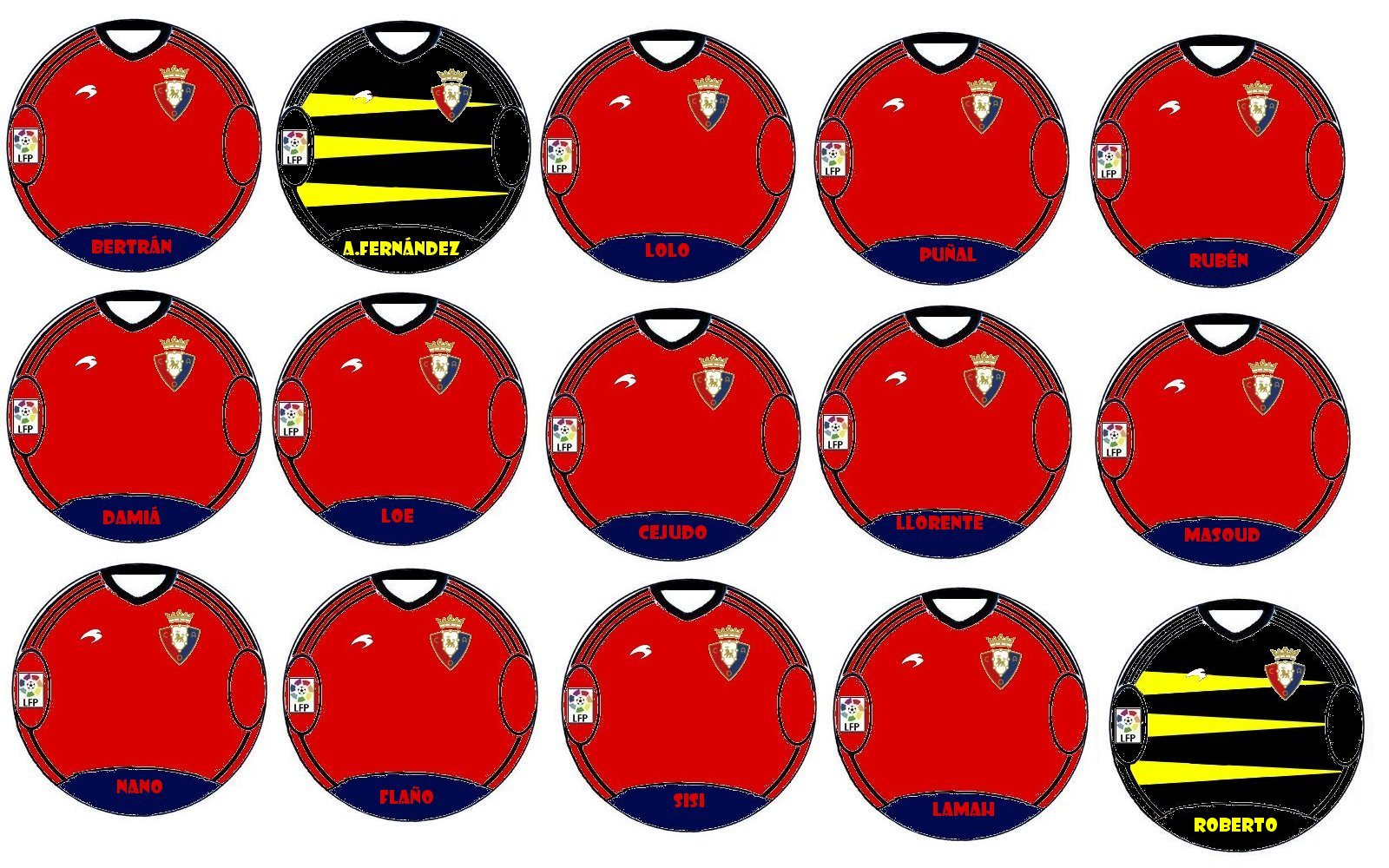 Chapas de Manu: Osasuna Dusk