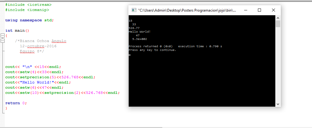 fundamentos de programacion: Ejercicio en clase 4