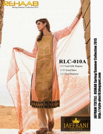 Jaffrani Textiles : REEHAB Spring / Summer Collection 2015 ~ Style-Plus10
