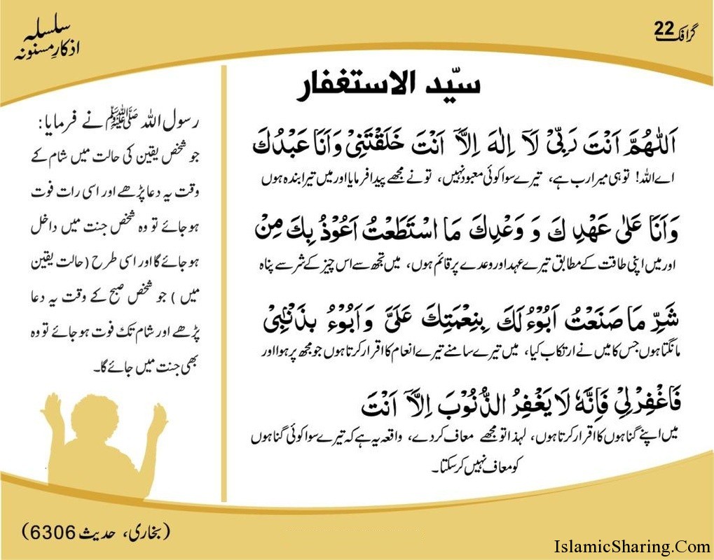 Syed ul Istighfar - ~ Wazaif and Duas