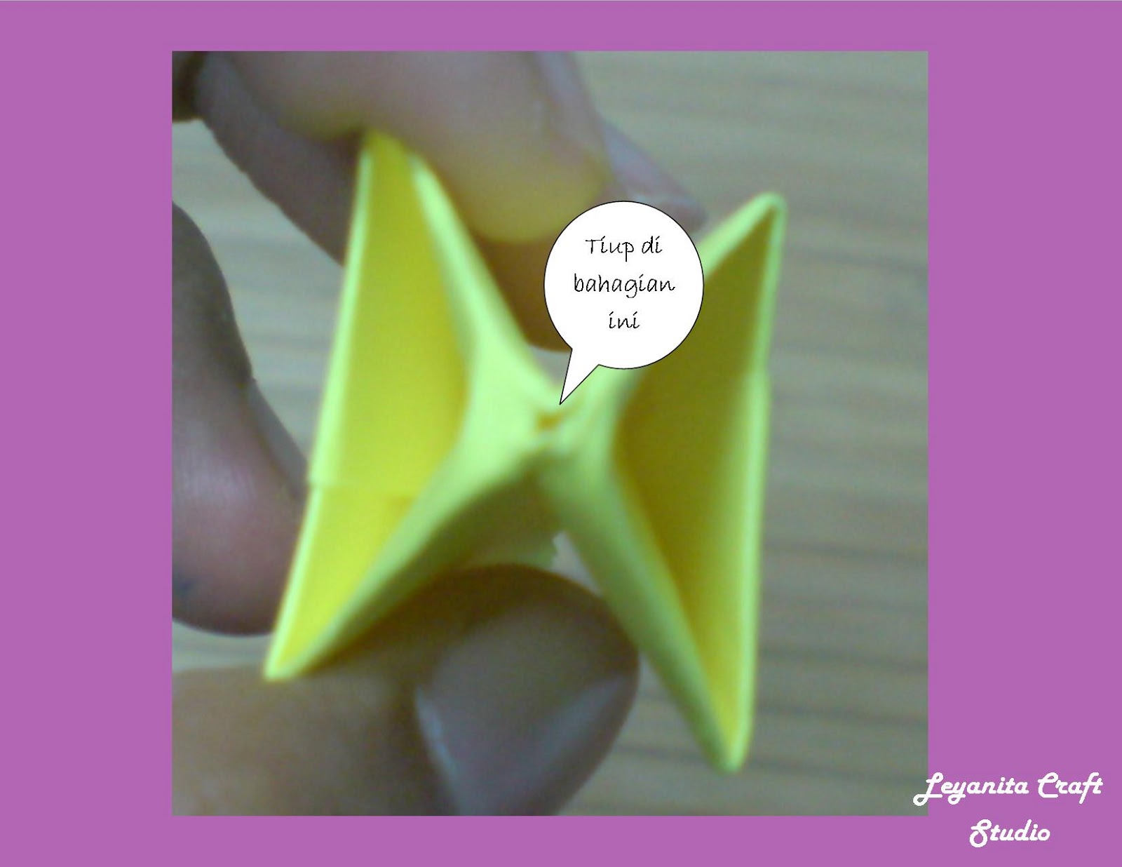 Tutorial: Origami Bunga Tulip | Leyanita Craft Studio