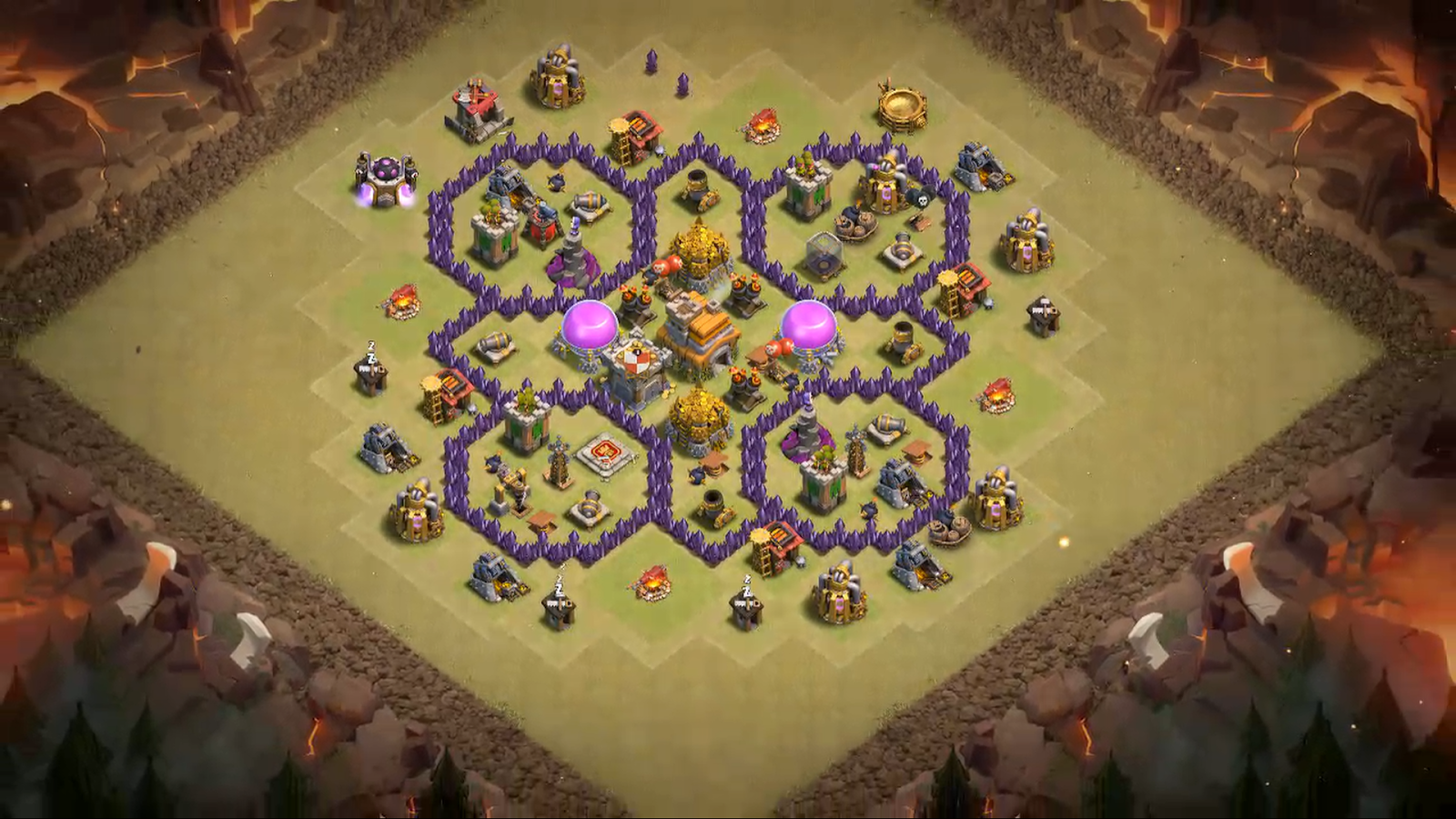 Clash Of Clans Base Buildings : TH 7 War Base 2016 | Clash of Clans Th7 ...