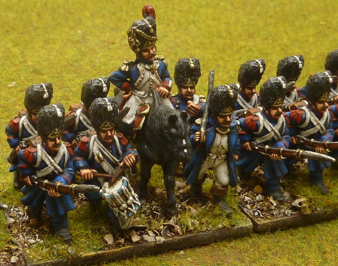 Lace 'n Big Hats: 28mm Napoleonic French Imperial Guard a Pied charging ...