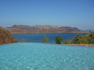Just Keep on travelling: Swimming pool overlooking Lake Argyle, WA