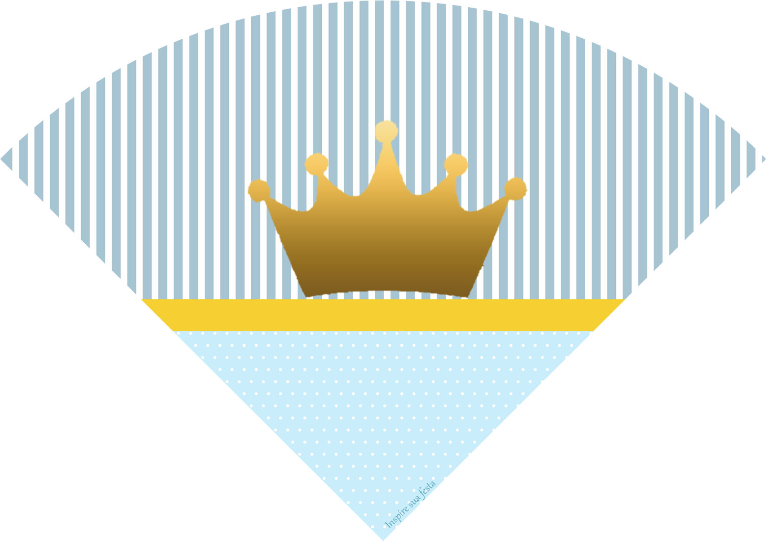 Crown in Light Blue: Free Printable Invitations, Boxes and Free Party ...