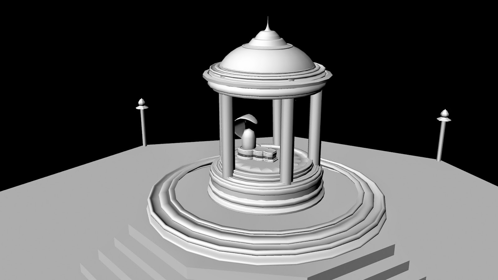 Mukesh vishwakarma.......: the shiva temple.... 3d model.. made by me ...