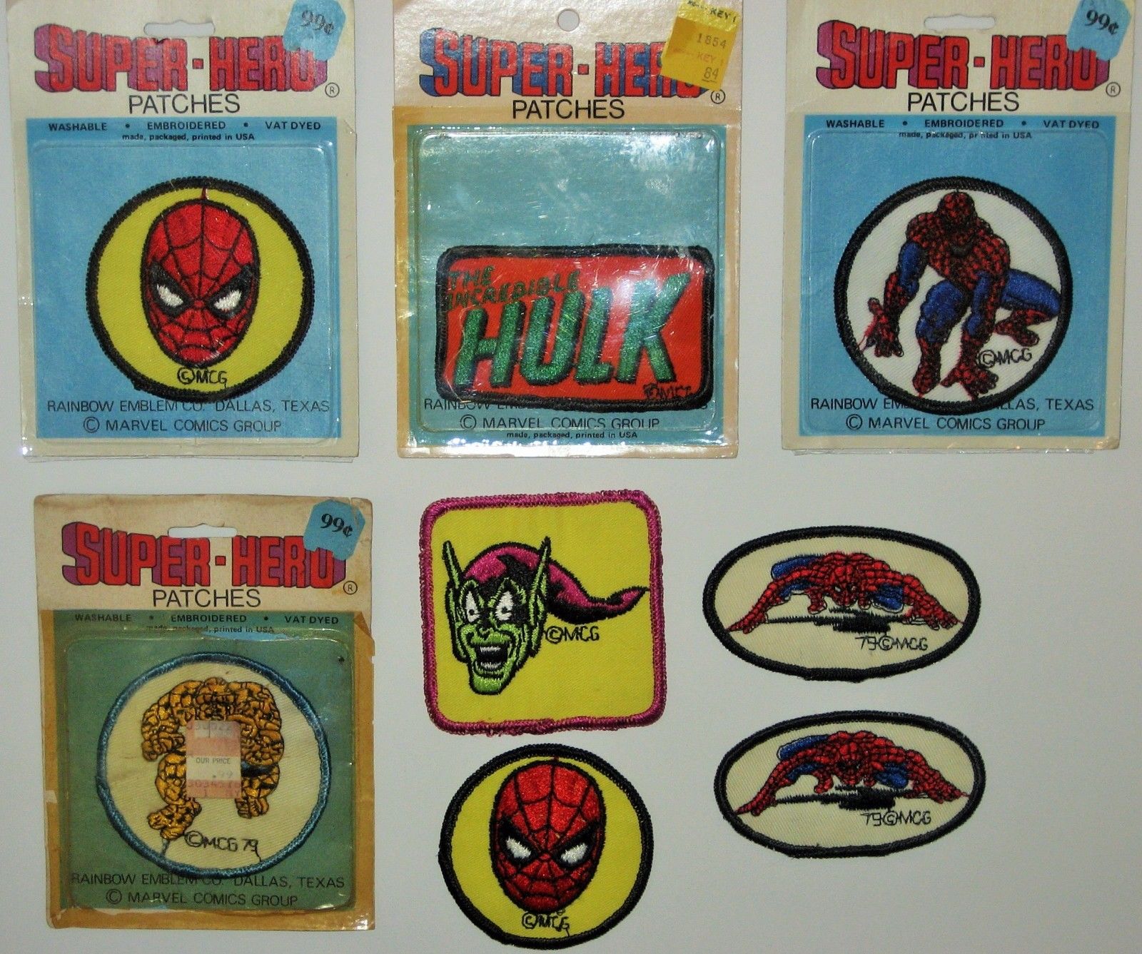 Vintage Marvel Comics patches