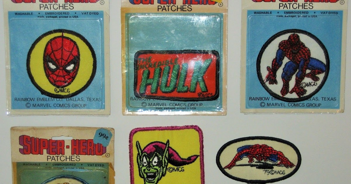 Vintage Marvel Comics patches