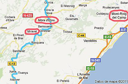 PACO ELVIRA: En barca por el Ebro. De Móra d'Ebre a Miravet.