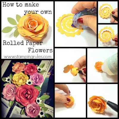 Stamping Rules!: Day 127: Rolled Flower Tutorial