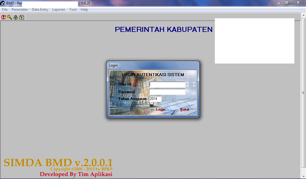 Instal Simda BMD - deuniv