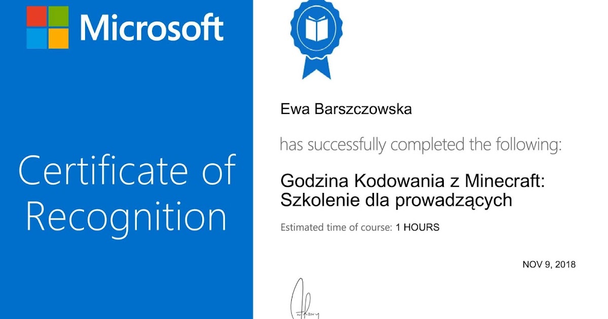 From drawing to programming: Szkolenie "Godzina Kodowania z Minecraft"