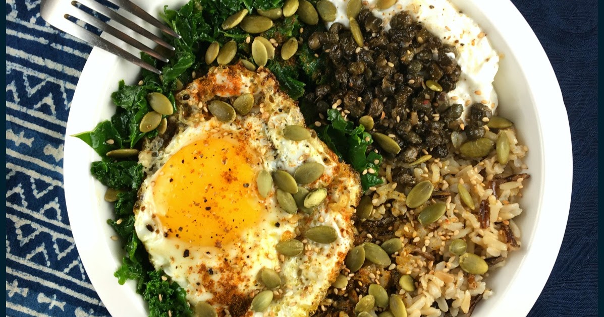 Kahakai Kitchen: Kale Rice Bowl with Egg and Fried Capers