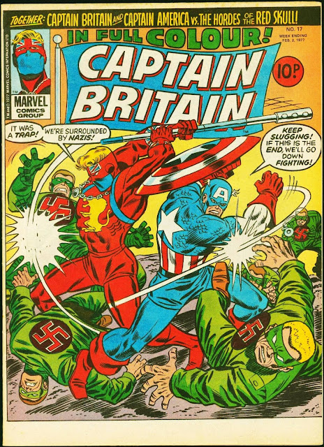 Four-Color Shadows: Captain Britain Covers-Ron Wilson, etc-1977