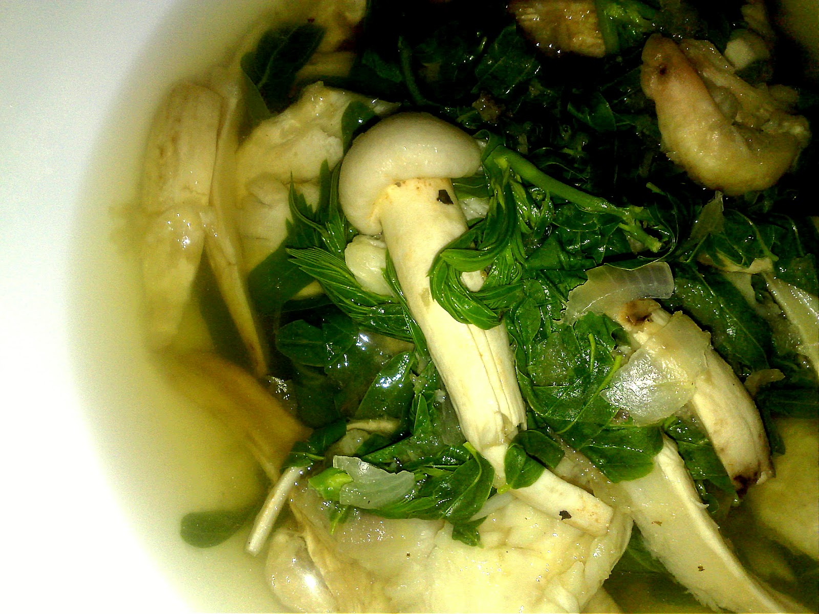 FAMILY JANNATI: SAYUR PEDAS CENDAWAN KAMPUNG BERSAMA PUCUK GETI